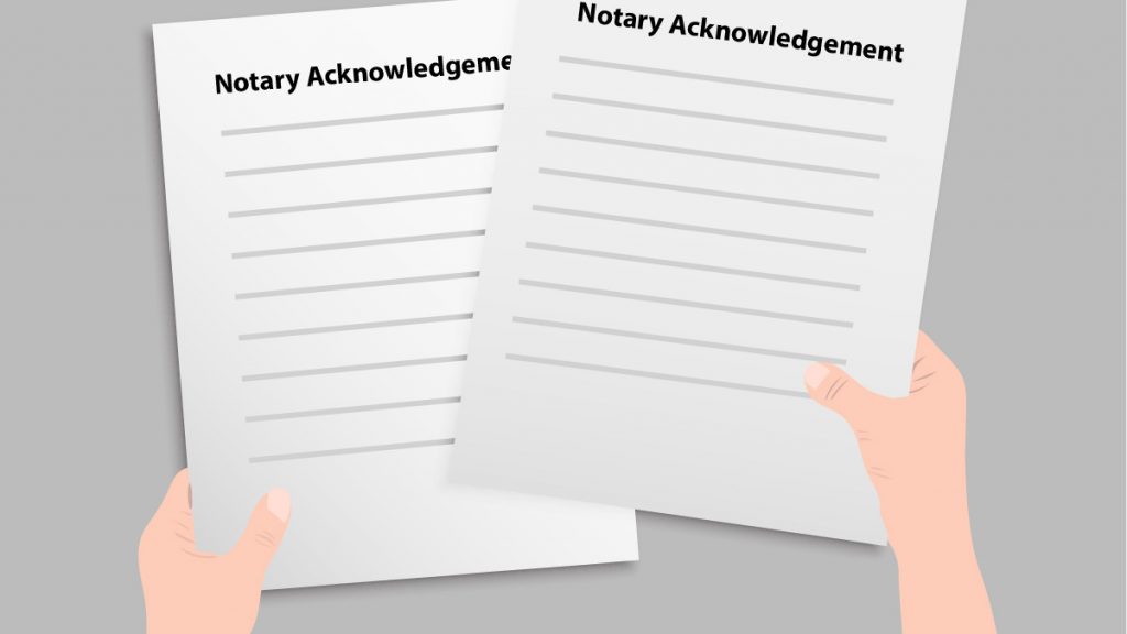 Free Notary Acknowledgement Forms | PDF | Word (.docx)