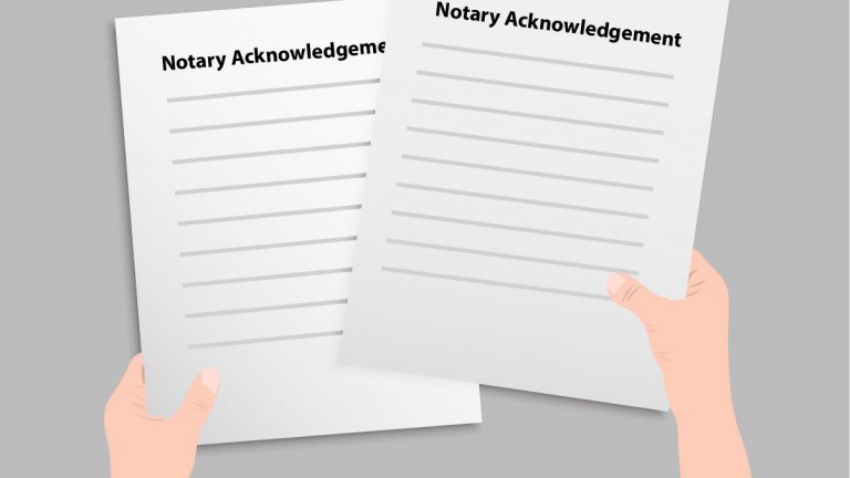 Free Notary Acknowledgement Forms | PDF | Word (.docx)