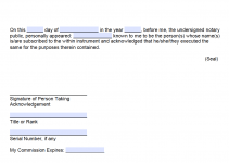 Free Alaska Notary Acknowledgement - Individual Acting as Principal by ...