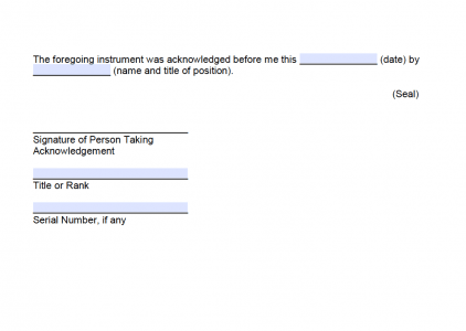 Free Alaska Notary Acknowledgement - Individual - PDF - Word