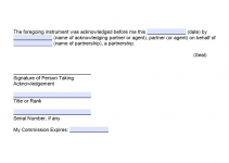 Free Alaska Short Form Notary Acknowledgement - Individual - PDF - Word