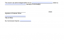 Free Colorado Notary Acknowledgement - Representative Capacity - PDF - Word