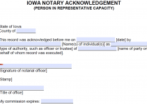 Free Iowa Notarial Certificate - Attestation of Copy - PDF - Word