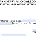 Free Kansas Notary Acknowledgement Forms - PDF - Word