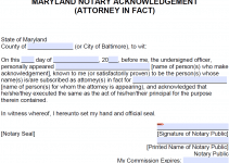 Free Maryland Notarial Certificate - Oath or Affirmation - PDF - Word