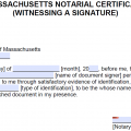 Free Massachusetts Notary Acknowledgement Forms - PDF - Word