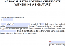 Free Massachusetts Notarial Certificate - Copy Certification - PDF - Word