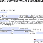 Free Massachusetts Notarial Certificate - Copy Certification - PDF - Word