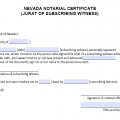 Free Nevada Notary Acknowledgement Forms - PDF - Word