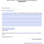 Free New Jersey Individual Notary Acknowledgement Form - PDF - Word