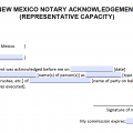 Free New Mexico Notary Acknowledgement Forms - PDF - Word