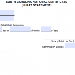 Free South Carolina Notarial Certificate - Verification - PDF - Word
