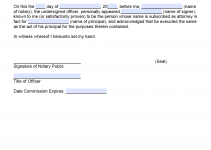 Free Connecticut Notarial Certificate - Jurat - PDF - Word