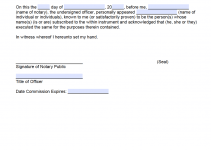 Free Connecticut Notary Acknowledgement - Corporation - PDF - Word