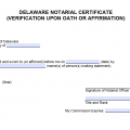Free Delaware Notary Acknowledgement Forms - PDF - Word