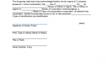 Free Florida Notary Acknowledgement - Individual - PDF - Word