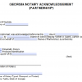 Free Georgia Notary Acknowledgement Forms - PDF - Word