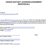 Free Hawaii Notary Acknowledgement - Partnership - PDF - Word