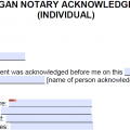Free Michigan Notary Acknowledgement Forms - PDF - Word