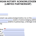 Free Michigan Notary Acknowledgement Forms - PDF - Word