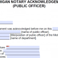 Free Michigan Notary Acknowledgement Forms - PDF - Word