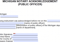 Free Michigan Notary Acknowledgement - Limited Liability Company - PDF ...