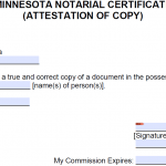 Free Minnesota Notary Acknowledgement - Individual - PDF - Word