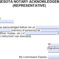 Free Minnesota Notary Acknowledgement Forms - PDF - Word