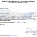 Free North Carolina Notary Acknowledgement Forms - PDF - Word