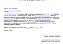 Free North Carolina Individual Notary Acknowledgement - PDF - Word
