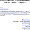 Free Nebraska Notary Acknowledgement Forms - PDF - Word