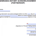 Free Nebraska Notary Acknowledgement Forms - PDF - Word