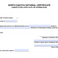 Free North Dakota Notary Acknowledgement Forms - PDF - Word