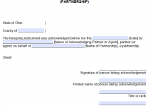 Free Ohio Individual Notary Acknowledgement - PDF - Word