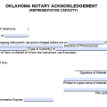 Free Oklahoma Notary Acknowledgement Forms - PDF - Word