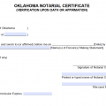 Free Oklahoma Notary Acknowledgement Forms - PDF - Word