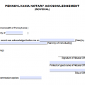 Free Pennsylvania Notary Acknowledgement Forms - PDF - Word