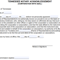 Free Tennessee Notary Acknowledgement Forms – PDF – Word