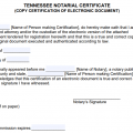 Free Tennessee Notary Acknowledgement Forms – PDF – Word