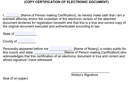 Free Tennessee Notary Acknowledgement - Individual - PDF - Word