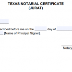 Free Texas Notary Acknowledgement – Corporation - PDF - Word