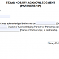 Free Texas Notary Acknowledgement Forms – PDF – Word
