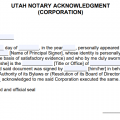 Free Utah Notary Acknowledgement Forms – PDF – Word