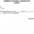 Free Vermont Notary Acknowledgement Forms – PDF – Word