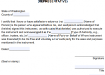 Free Washington Notary Acknowledgement - Individual - PDF - Word