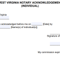 Free West Virginia Notary Acknowledgement Forms – PDF – Word