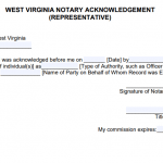 Free West Virginia Notarial Certificate - Oath or Affirmation - PDF - Word